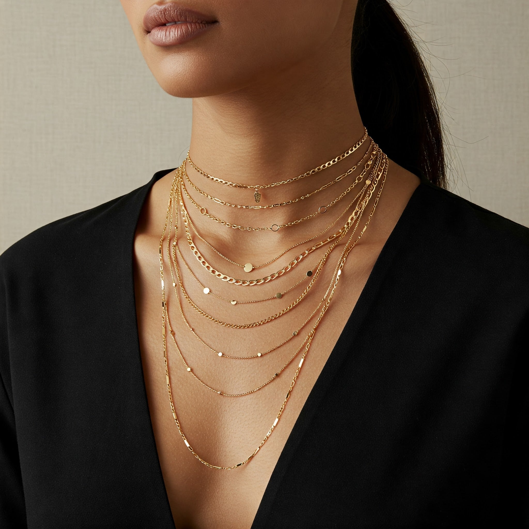How to Choose the Right Necklace Length for Your Neckline – Malak Jewelers